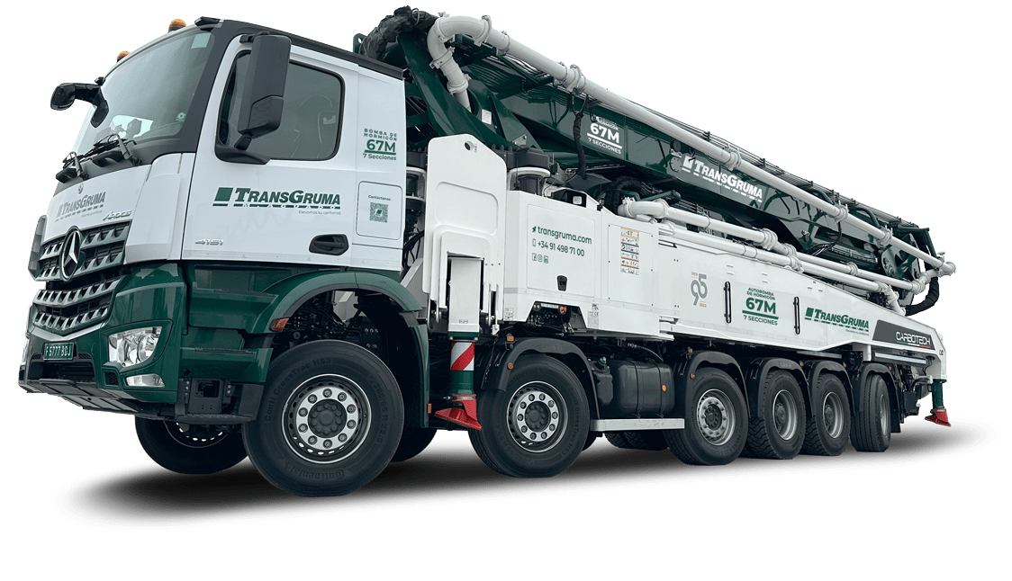 Alquiler De Bomba De Hormigón 67 Metros | Transgruma.com
